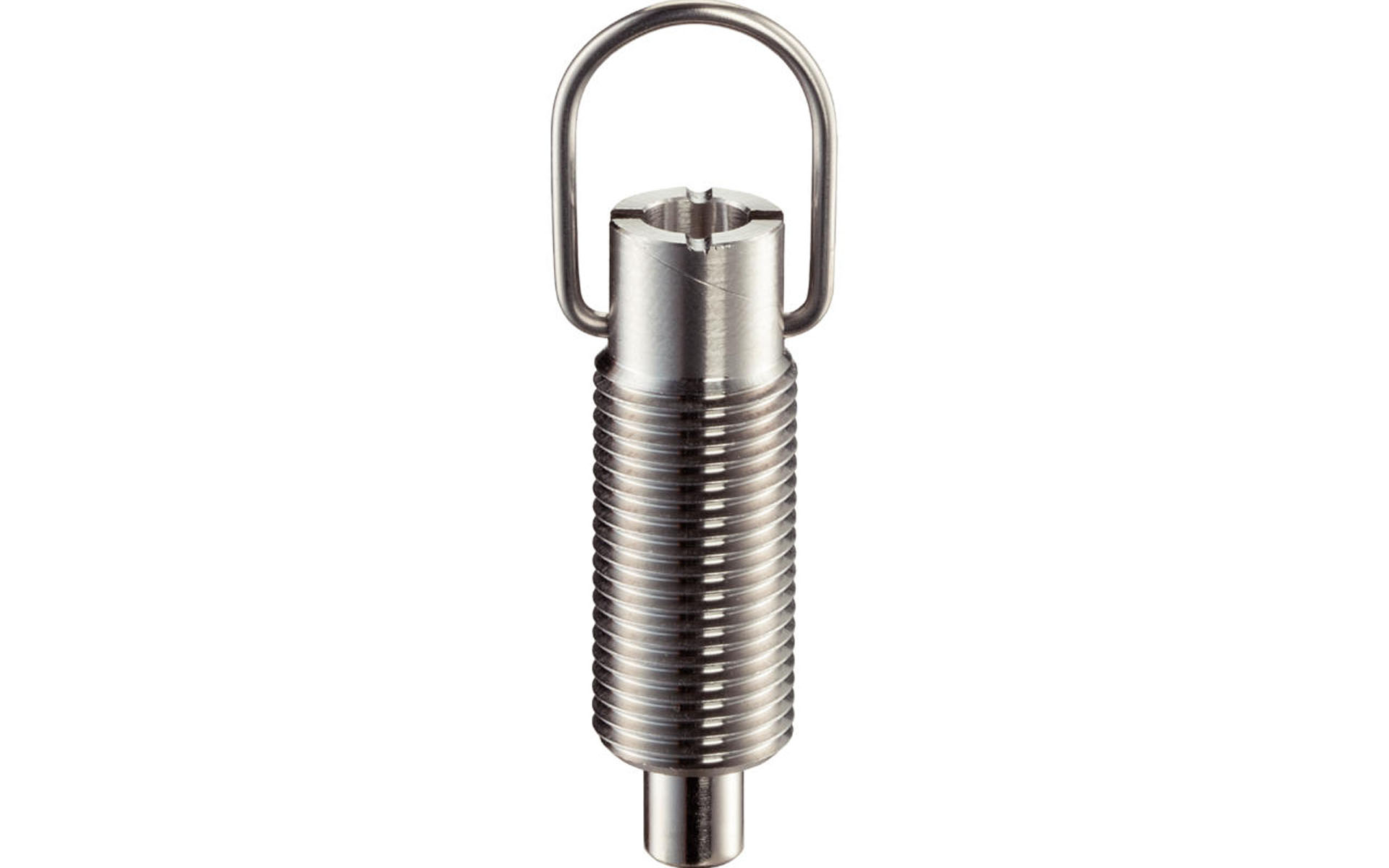 Rastbolzen, mit Zugring/mit Arretierung, d1=10mm / d2=M16 / Edelstahl ...