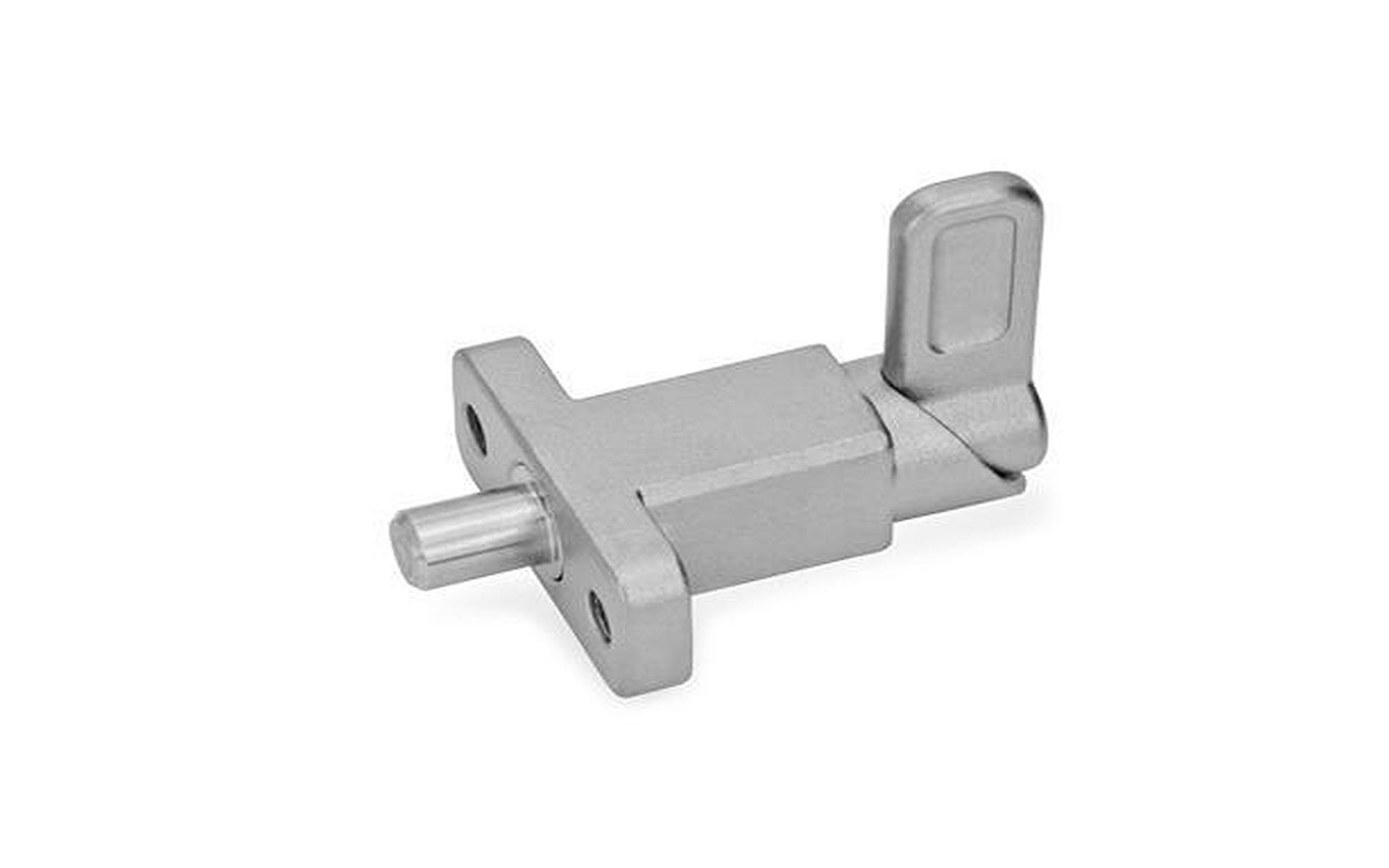 Stainless steel spring latch with screw-on flange | 8 mm | A ...